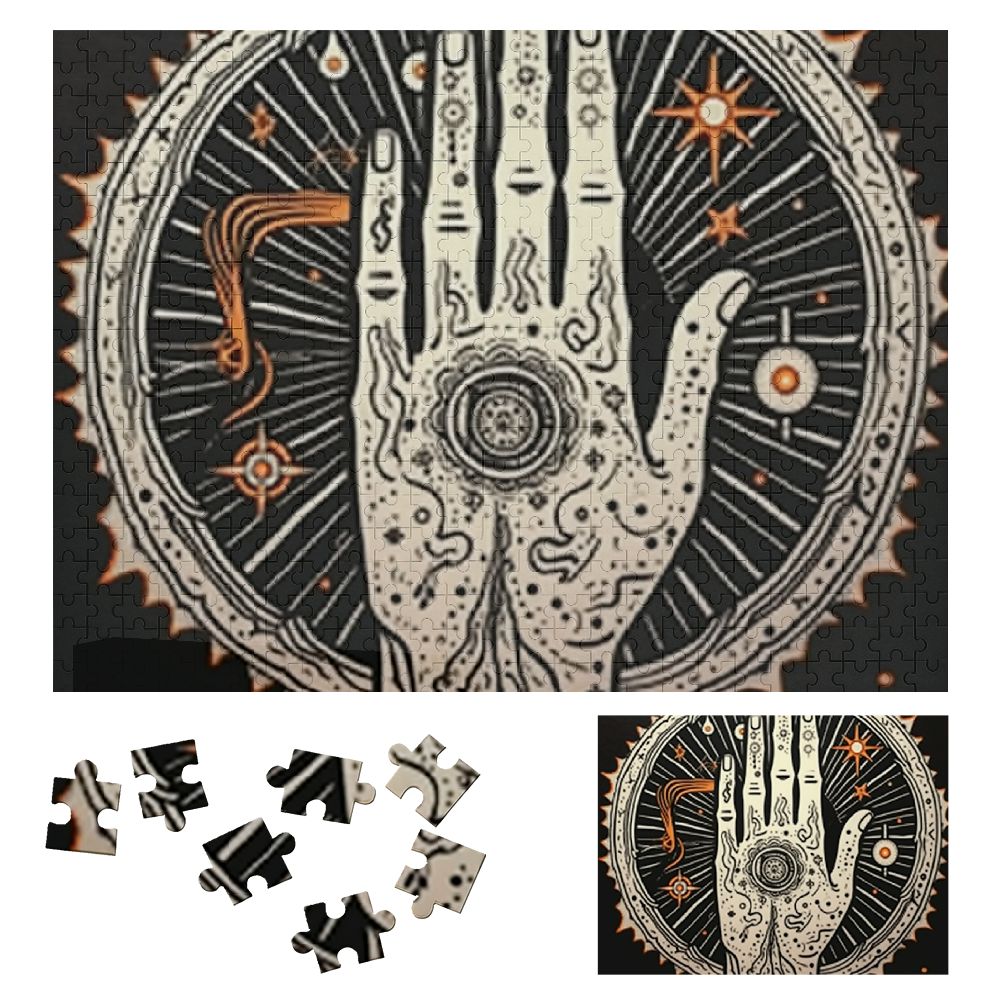 SHERONV Sun Moon Wooden Jigsaw Puzzle Impossible Challenging Difficult ...