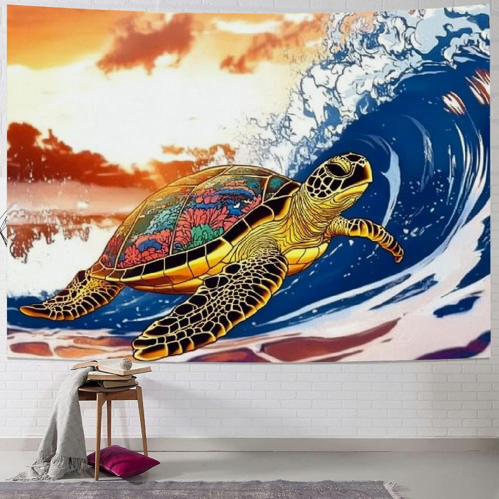 SHERONV The Great Wave Tapestry Japanese Ocean Wave Tapestries Trippy ...