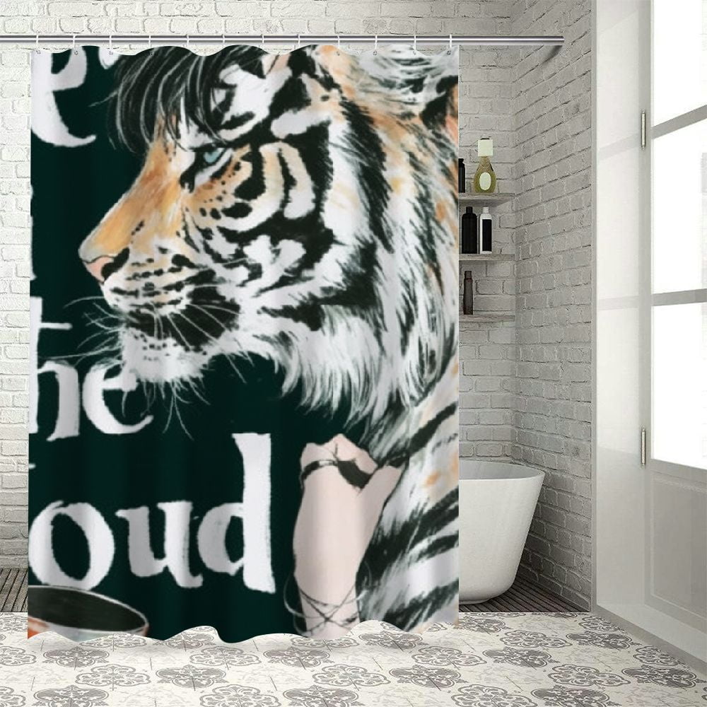 SHERONV Tiger Girl Feminist Art Bathroom Decor Set with Hooks ...