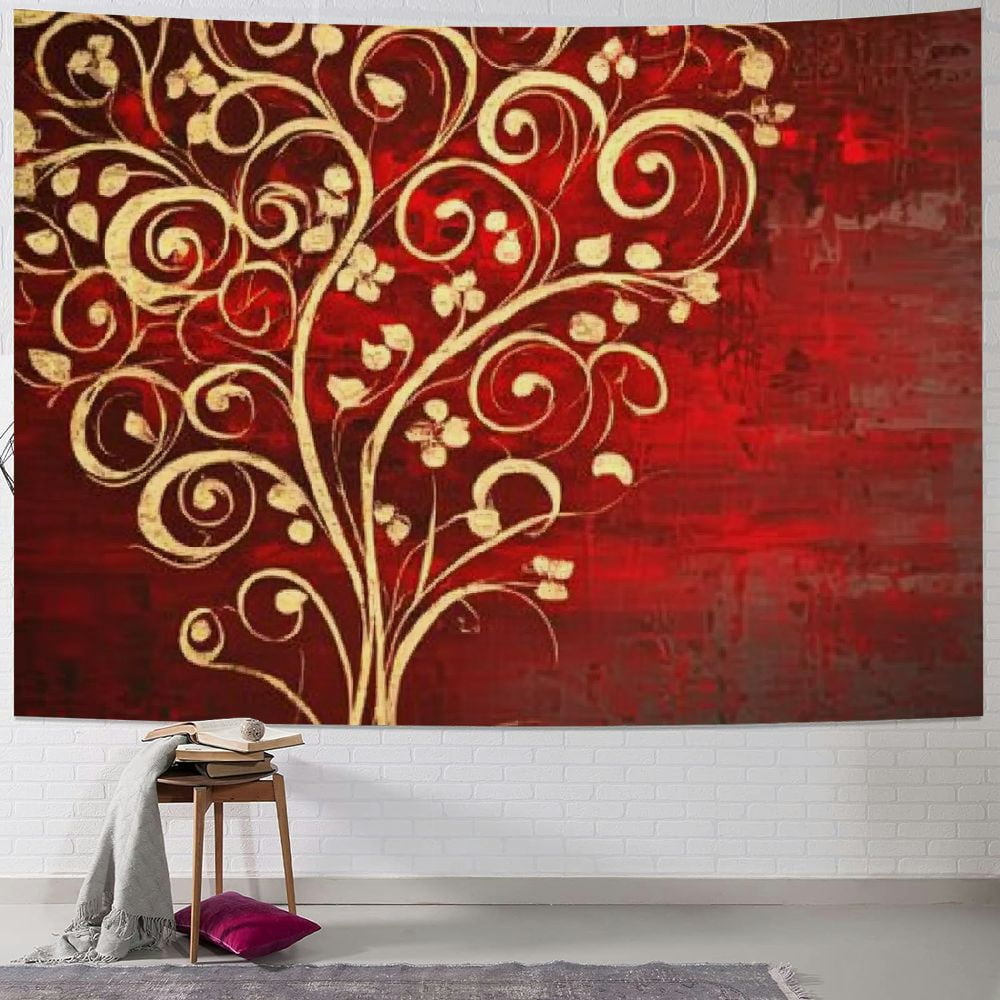 SHERONV Tree Tapestry Wall Hanging Unique Style Graphic Tapestries Home ...