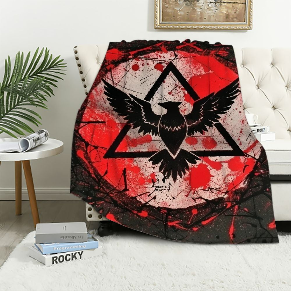 SHERONV Triangle Tattoo Warm Lightweight Blanket Soft Fleece Blanket ...