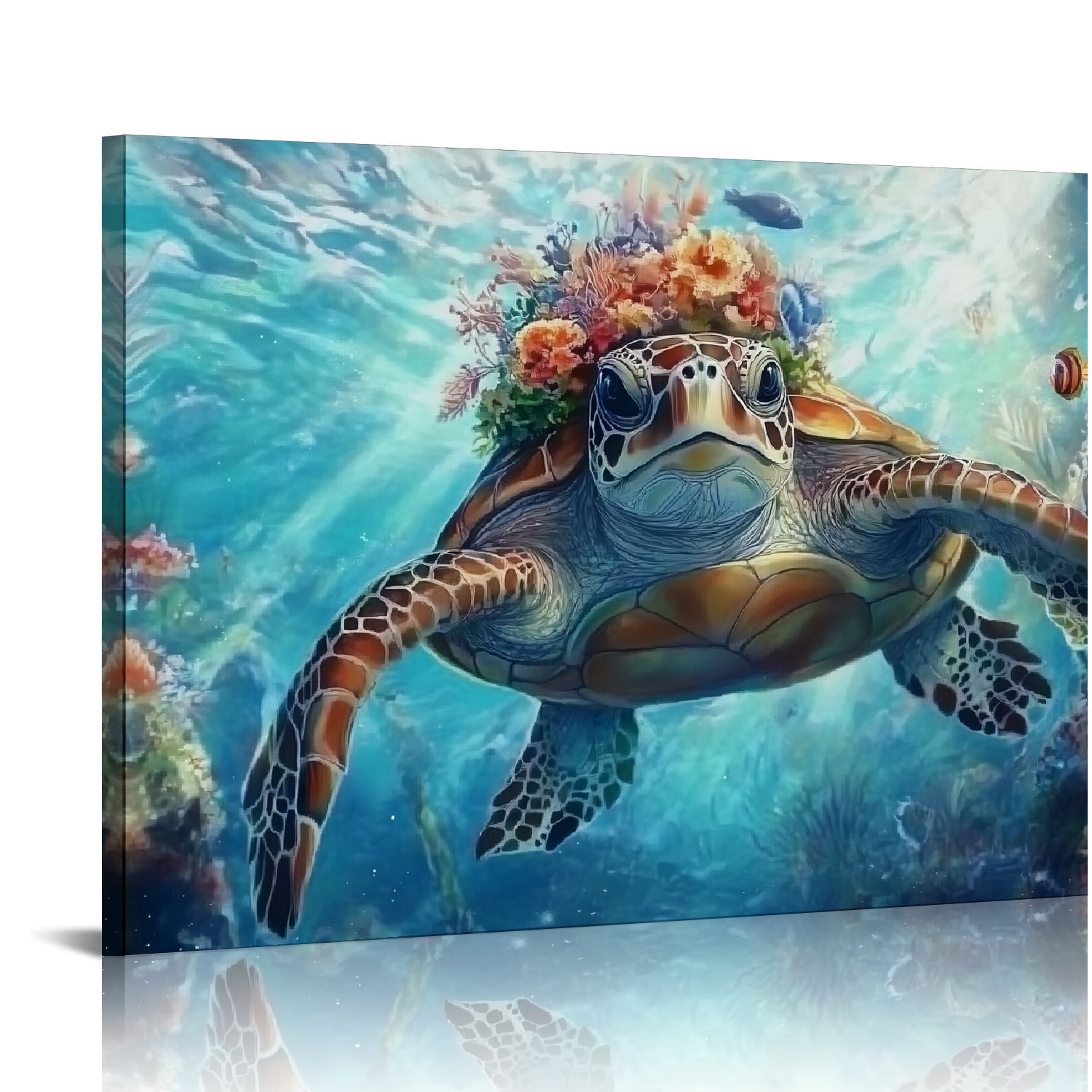 SHERONV Turtle Ocean Fantasy Art Modern Canvas Prints Wall Decor ...