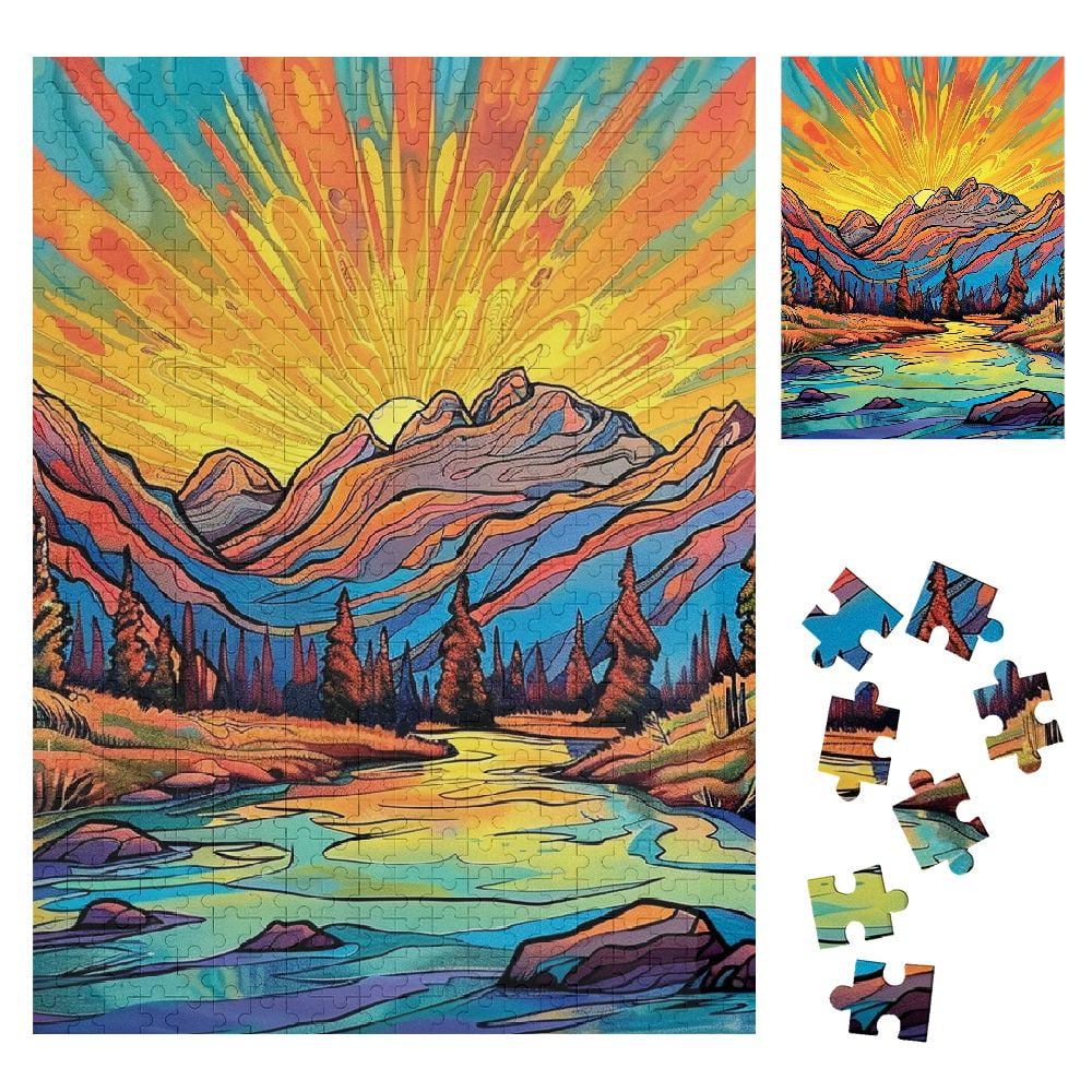 SHERONV Ultrafine Detailed Painting Wooden Jigsaw Puzzle Vertical ...