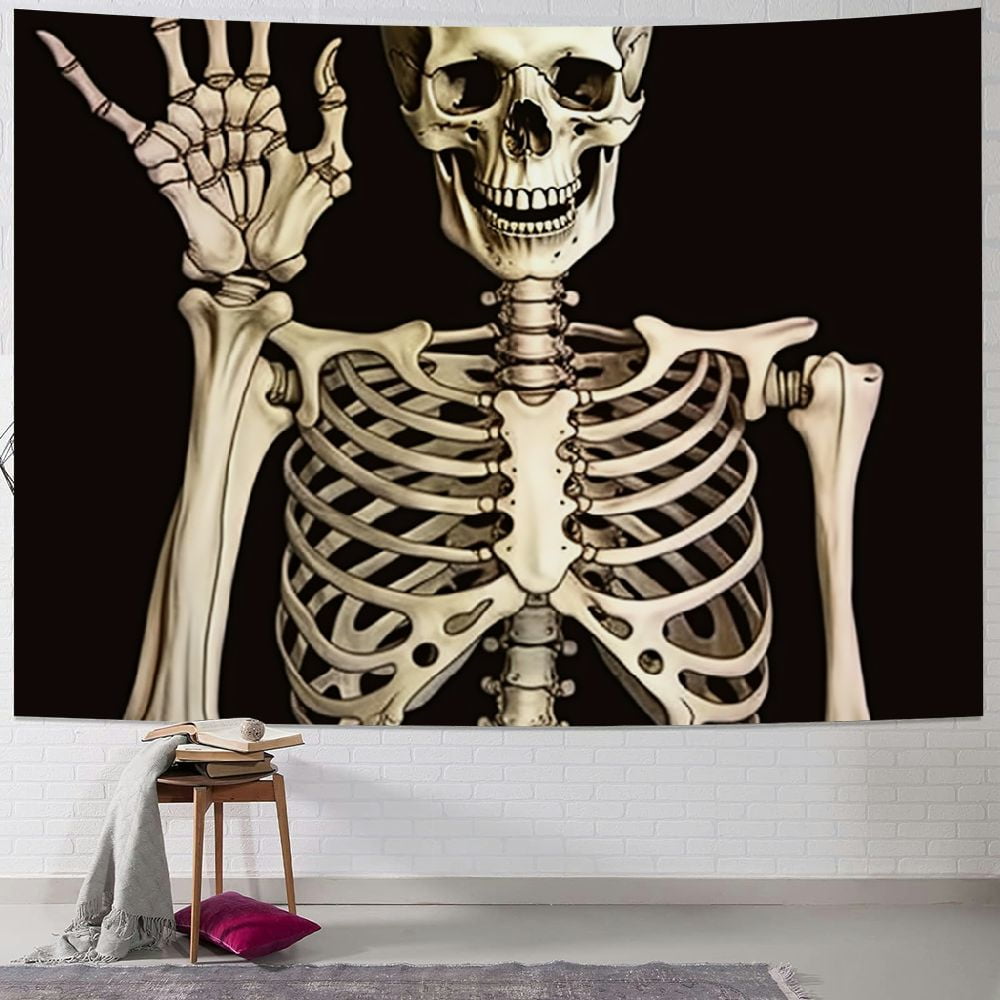 SHERONV Wall Tapestry Skeleton Hands Bones Graphic Home Decor Art for ...