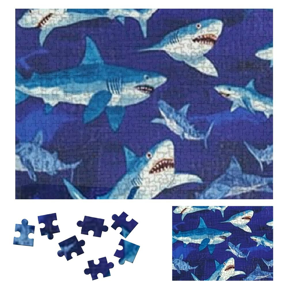 SHERONV Wooden Shark Theme Impossible Wooden Puzzle Gift for Family ...