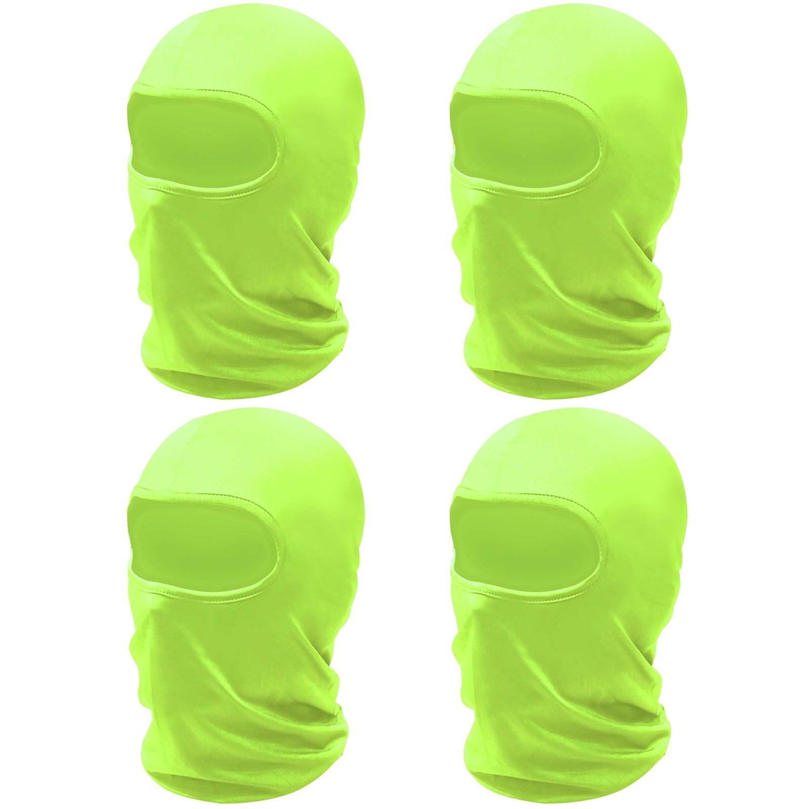 SHEVERCH 4 Pack Neon Green Ski Mask for Men Women Balaclava Full Face ...