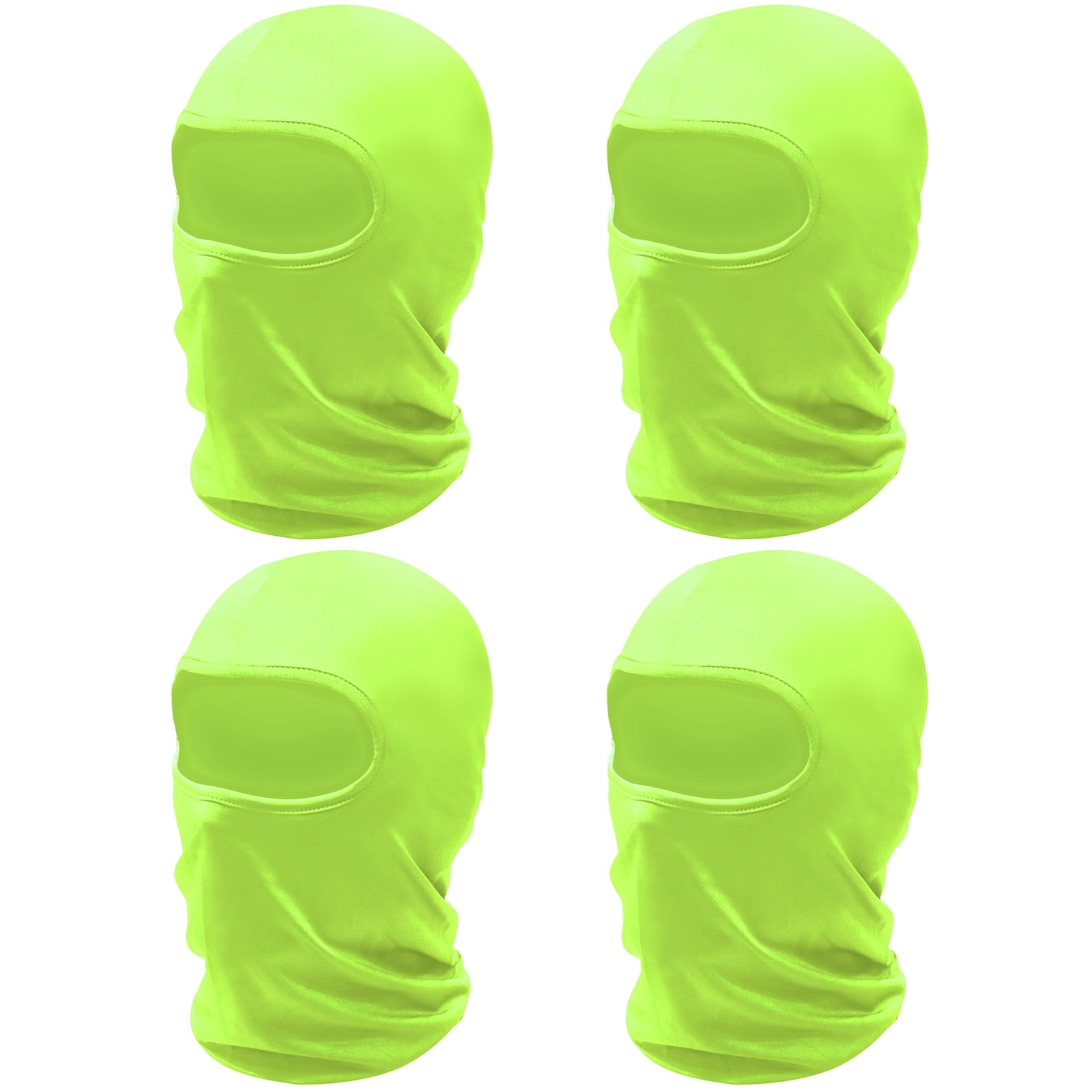 SHEVERCH 4 Pack Neon Green Ski Mask for Men Women Balaclava Full Face ...