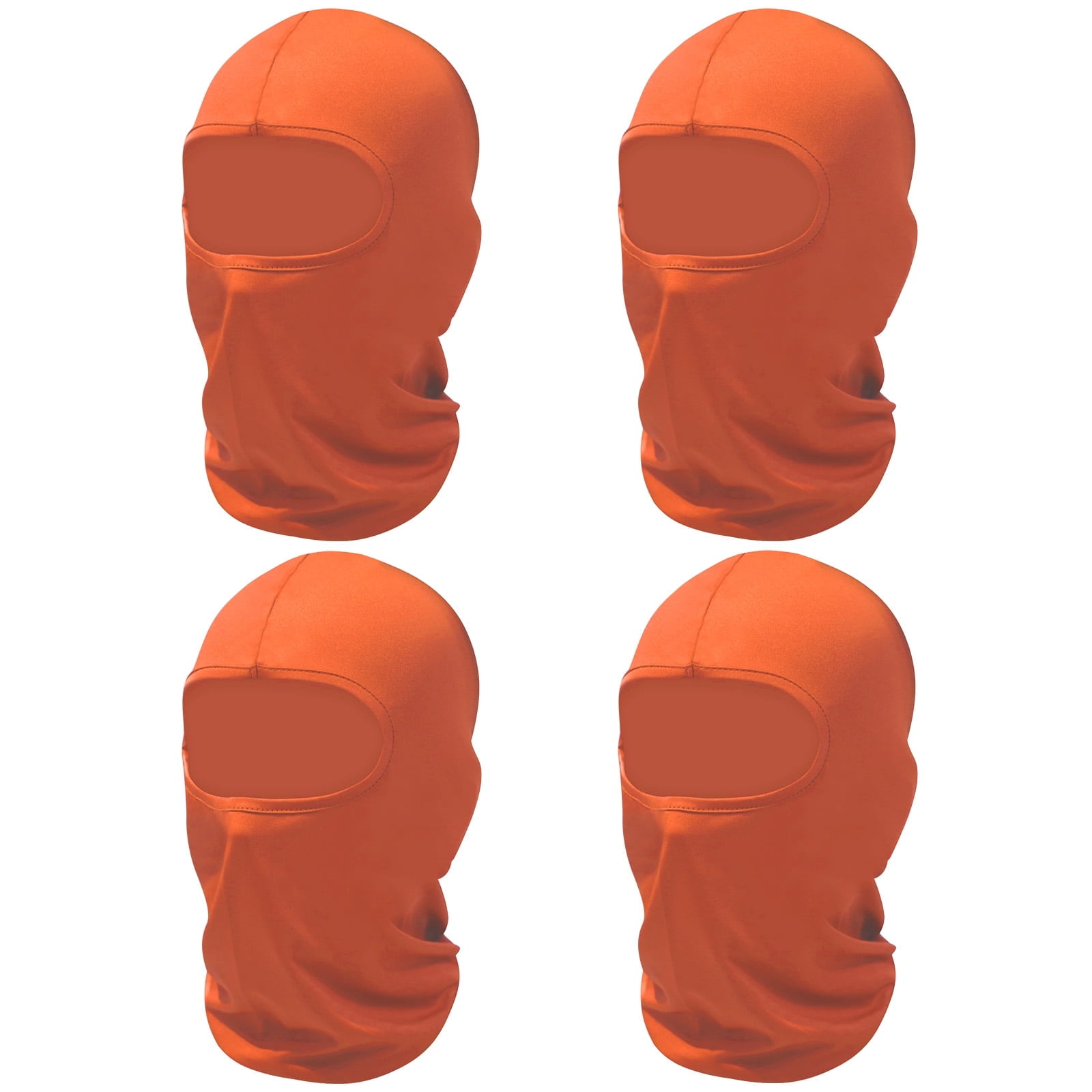 SHEVERCH 4 Pack Orange Ski Mask for Men Women Balaclava Full Face Head ...