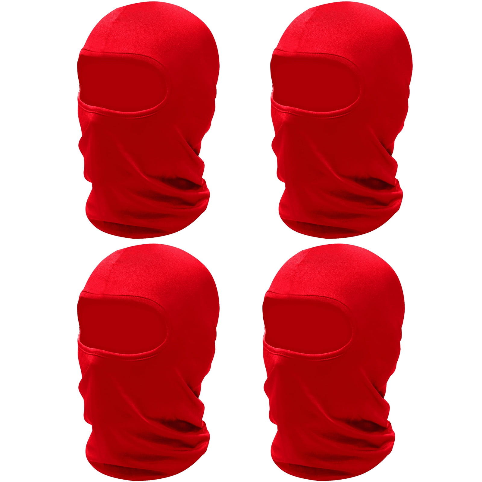 SHEVERCH 4 Pack Red Ski Mask for Men Women Balaclava Full Face Head ...