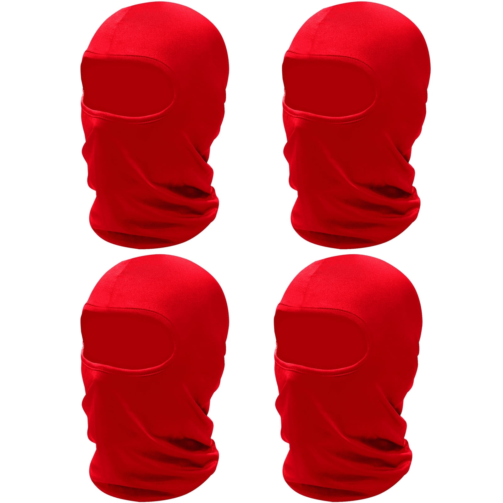 SHEVERCH 4 Pack Red Ski Mask for Men Women Balaclava Full Face Head ...