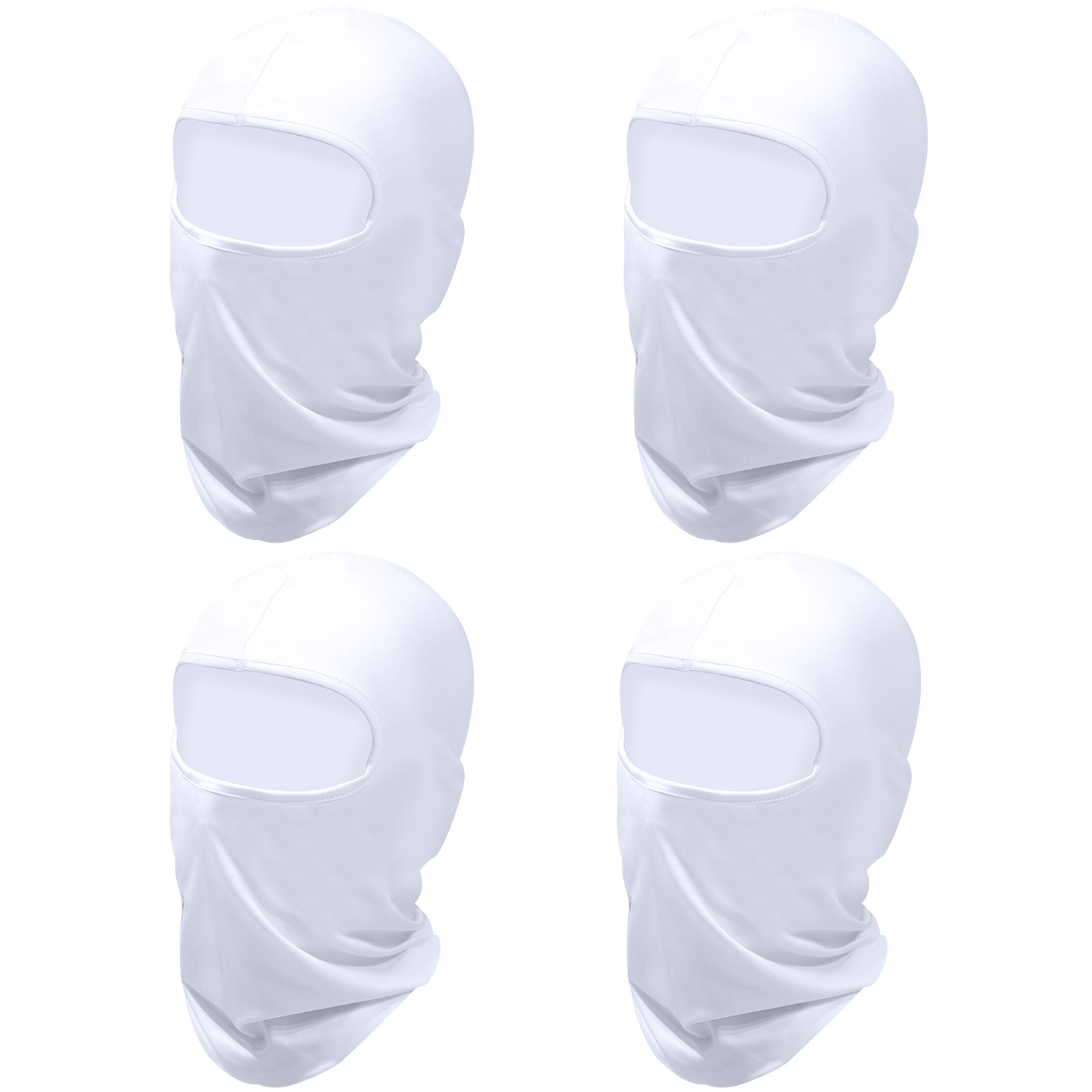 SHEVERCH 4 Pack White Ski Mask for Men Women Balaclava Full Face Head ...