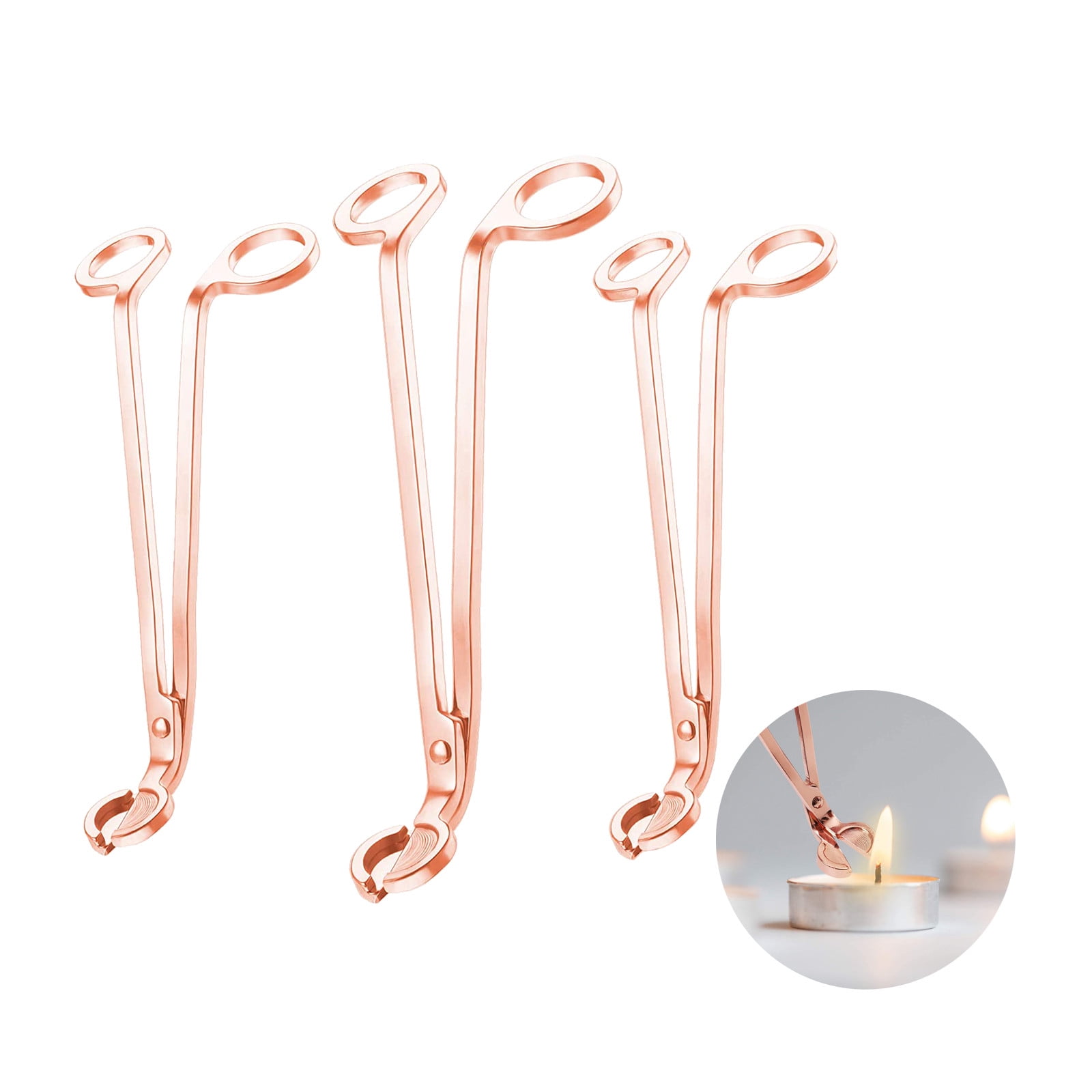 SHEYAGN 3Pc Candle Wick Oil Lamp Stainless Steel Scissors Cutter ...