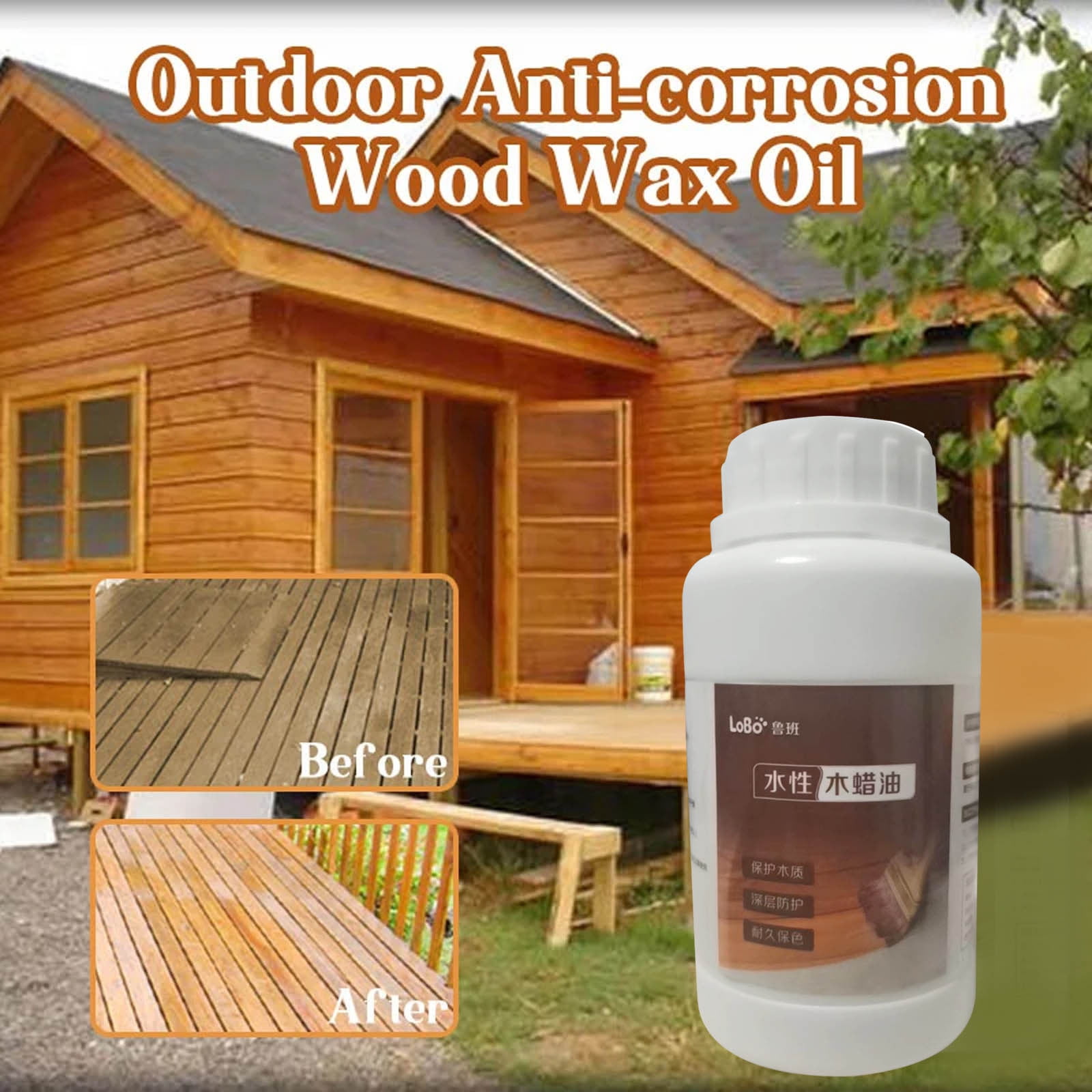 SHEYAGN Wood Wax Oil, Solid Wood, Transparent Color, Water-Based Wood ...