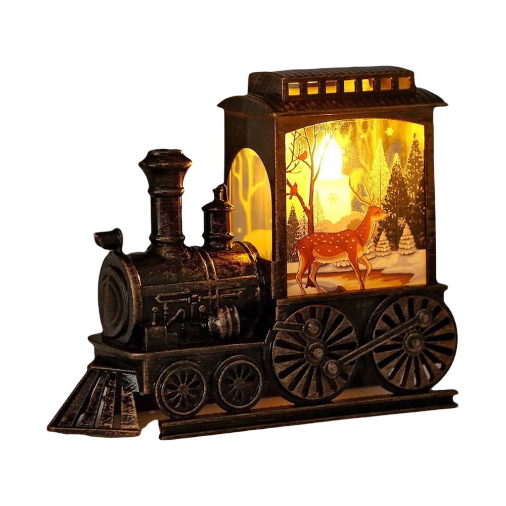 SHFUSZJ Vintage Train Night Lamp LED Night Lights Christmas Party ...