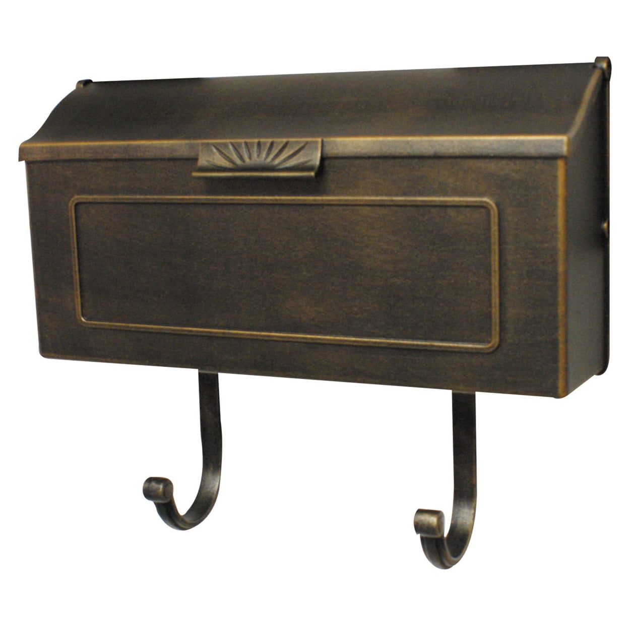 SHH-1006-BRZ Horizon Horizontal Mailbox Decorative Aluminum Wall Mount ...