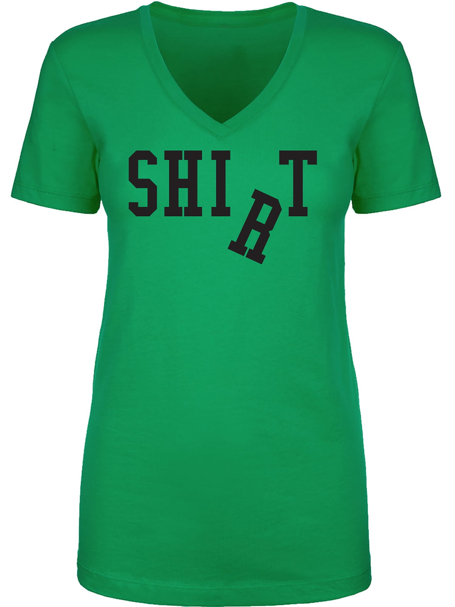 SHI(R)T Womens V-Neck T-Shirt - Walmart.com