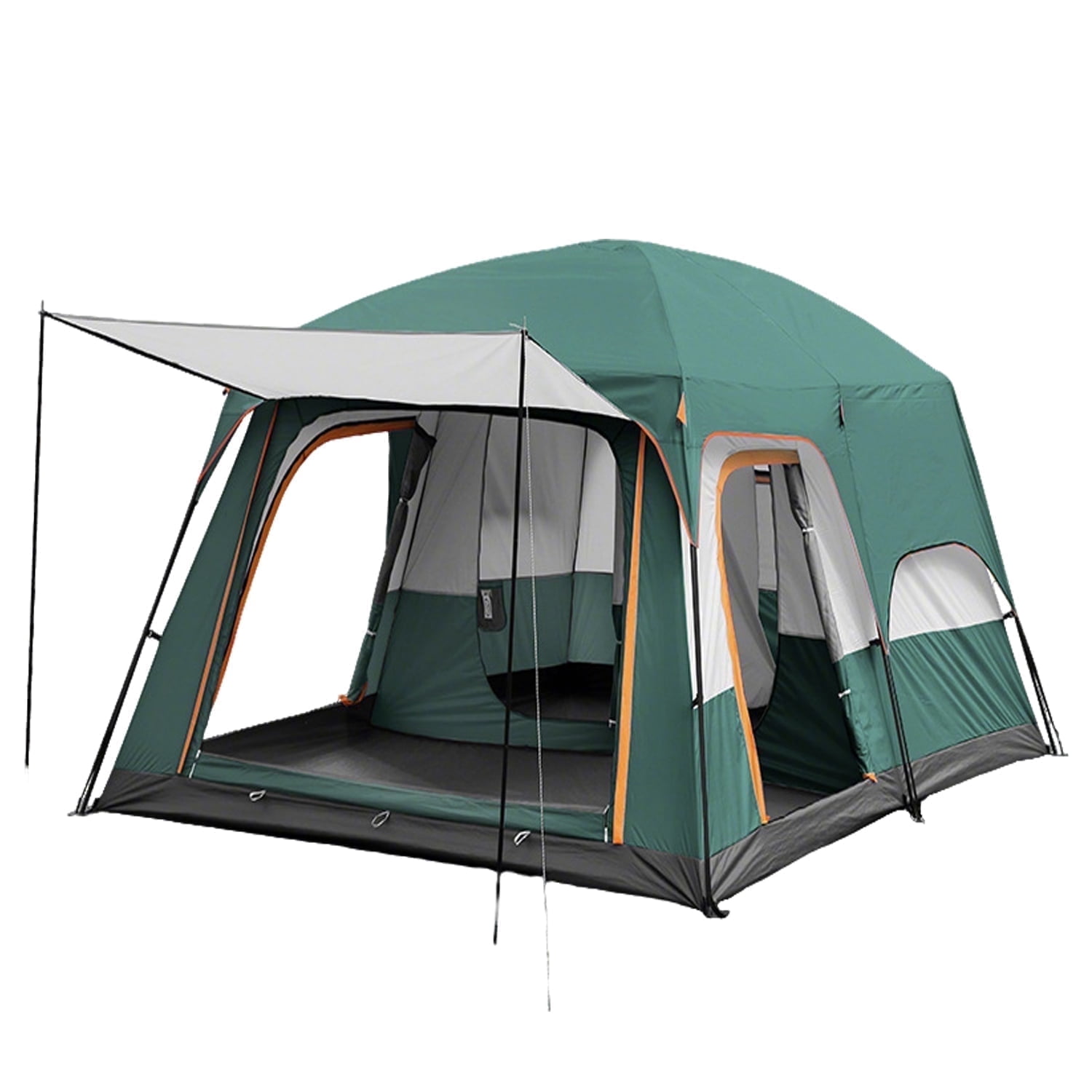 SHIBAILI 8 Person Family Camping Tent with Porch,Superb Ventilation ...