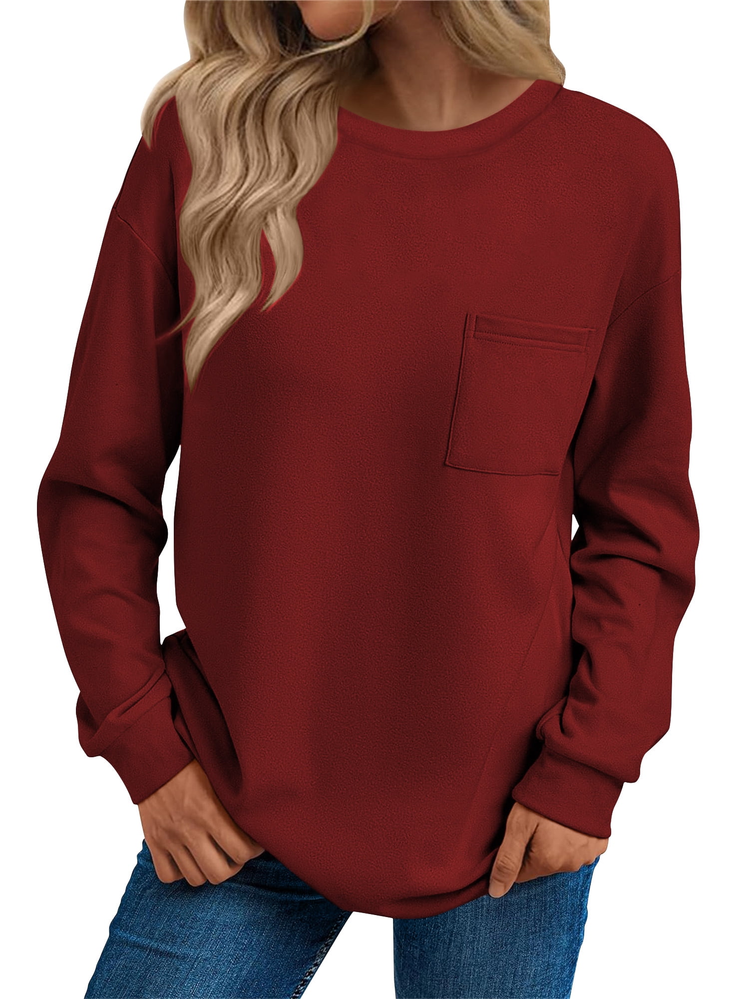 SHIBEVER Long Sleeve Shirts for Womens Tops for Women Trendy Fall ...