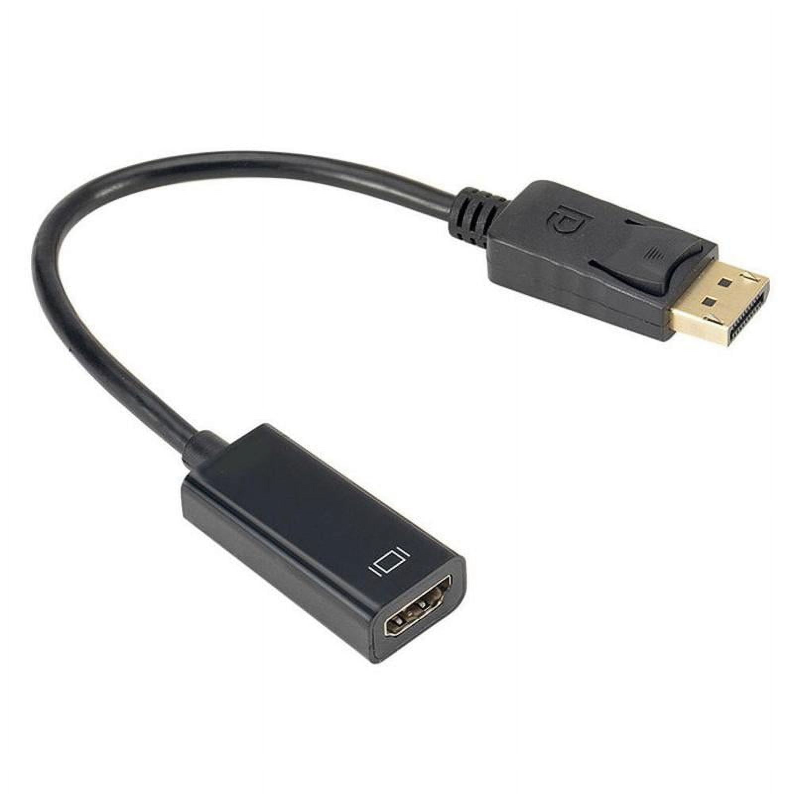 SHIBUN 10" Male DisplayPort to Female HDMI Cable, Black - Walmart.com
