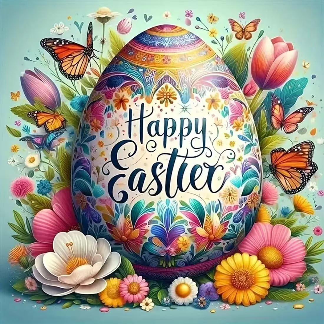 SHICERNHJ Happy Easter Diamond Painting Kits for Adults,DIY Paint by ...