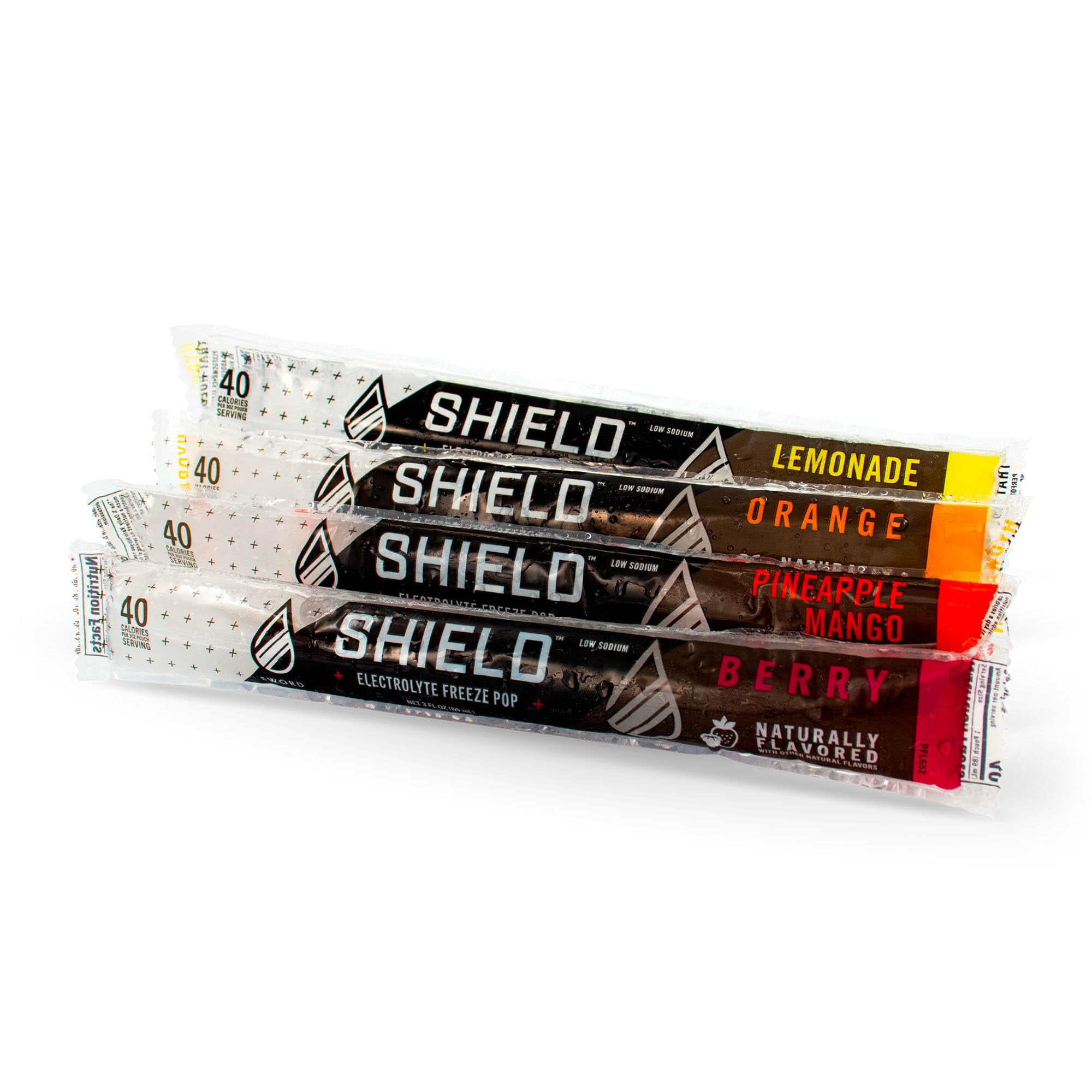 SHIELD Electrolyte Healthy Freezer Pops 36pk Assorted H2FSDbars, 40 Cal ...
