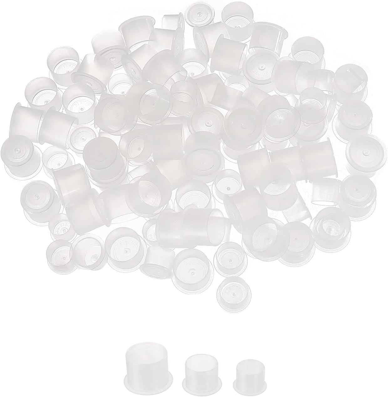 SHIELD PLUS Tattoo InkCups 300Pcs Mixed Size with Holder Permanent ...