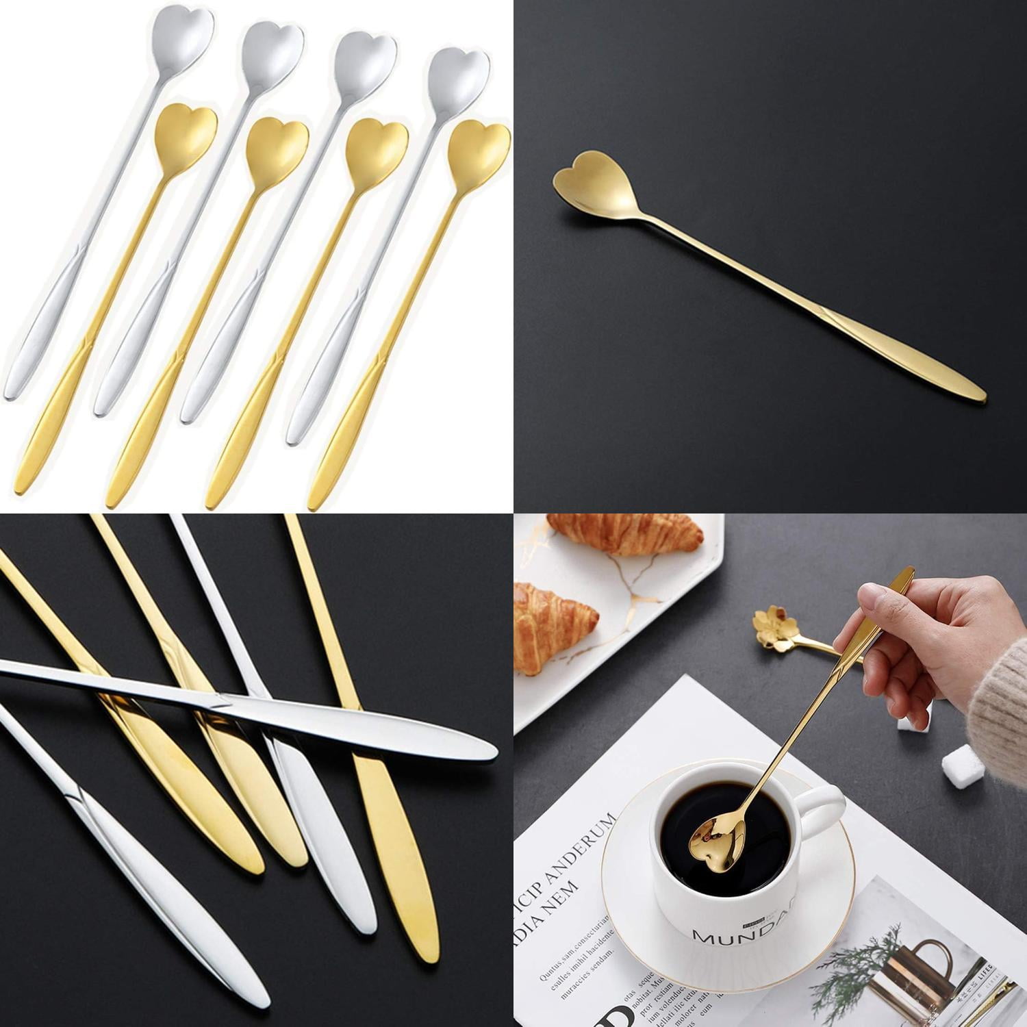 SHILIPHN Elegant Set of 6 High-Quality Falytemow Stainless Steel Spoons ...