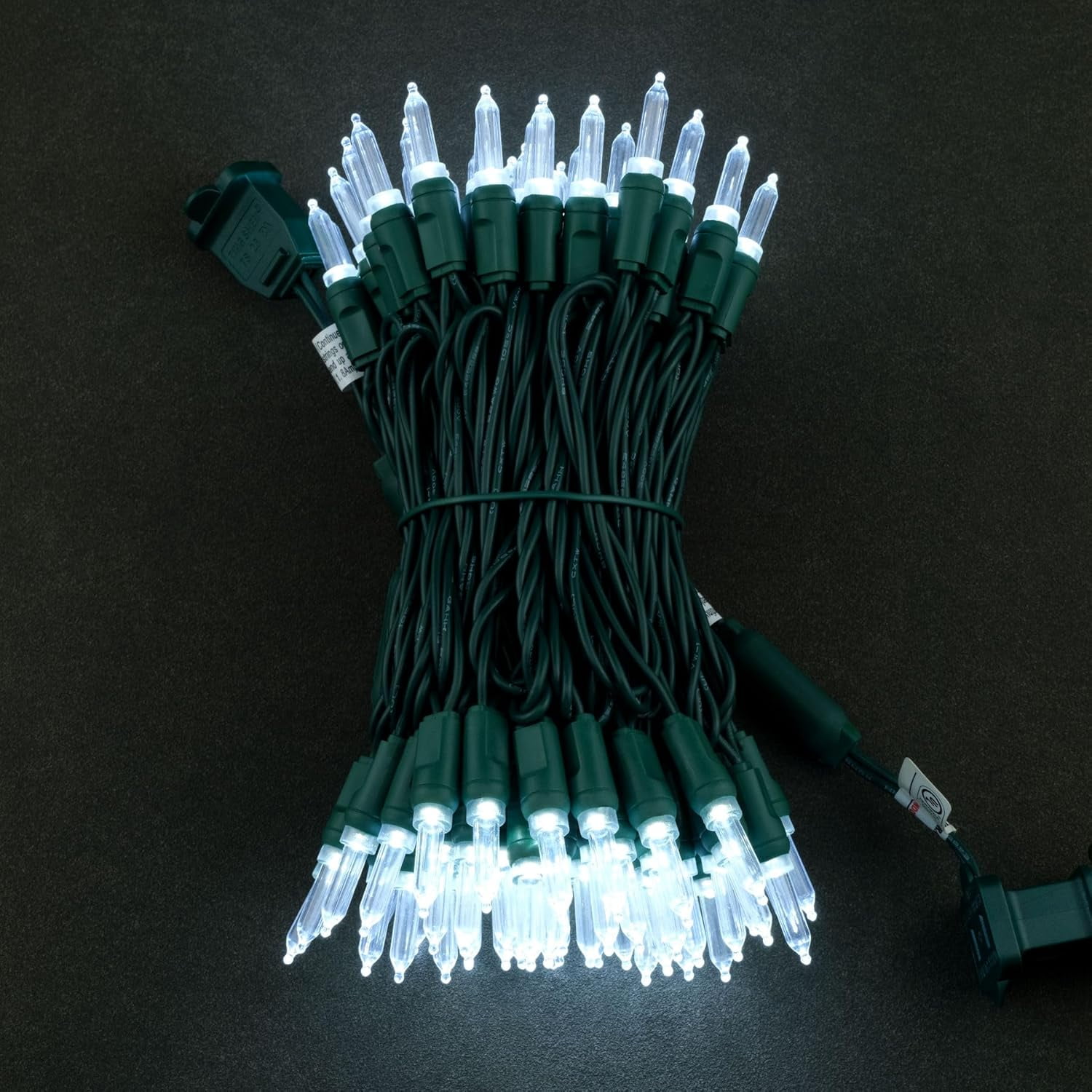 SHILIU-100 Cool White One-Piece T5 LED Christmas Lights, 33 ft High ...