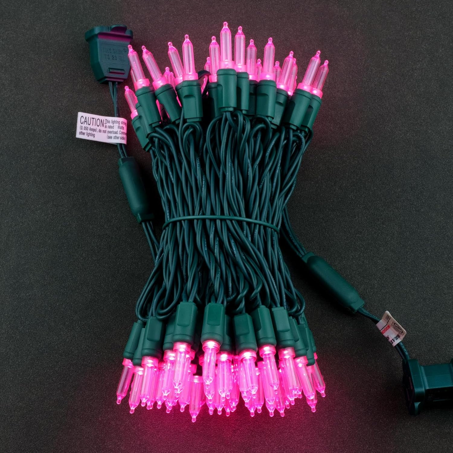 SHILIU-100 Pink One-Piece T5 LED Christmas Lights, 33 ft High ...