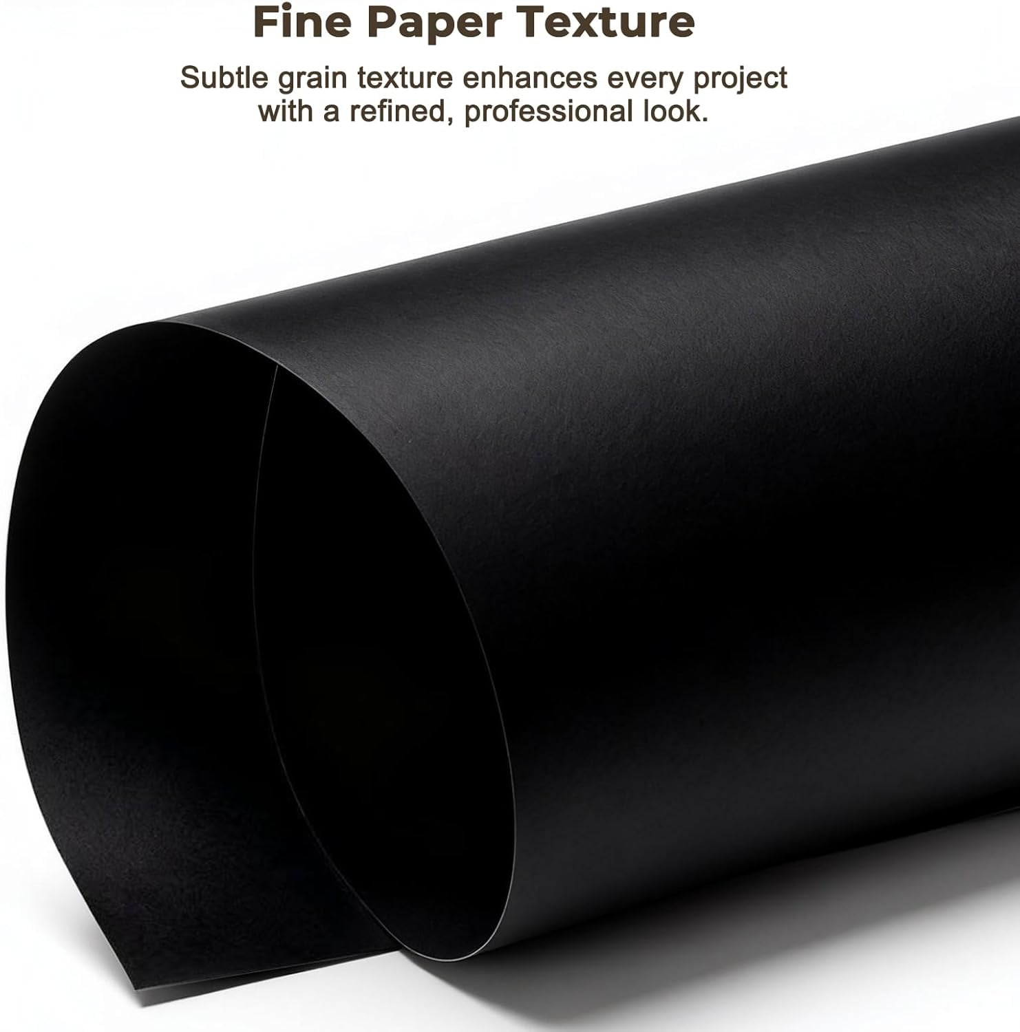 SHILIU-100 Sheets Black Cardstock 8.5 x 11 Cardstock Printer Paper 65 ...