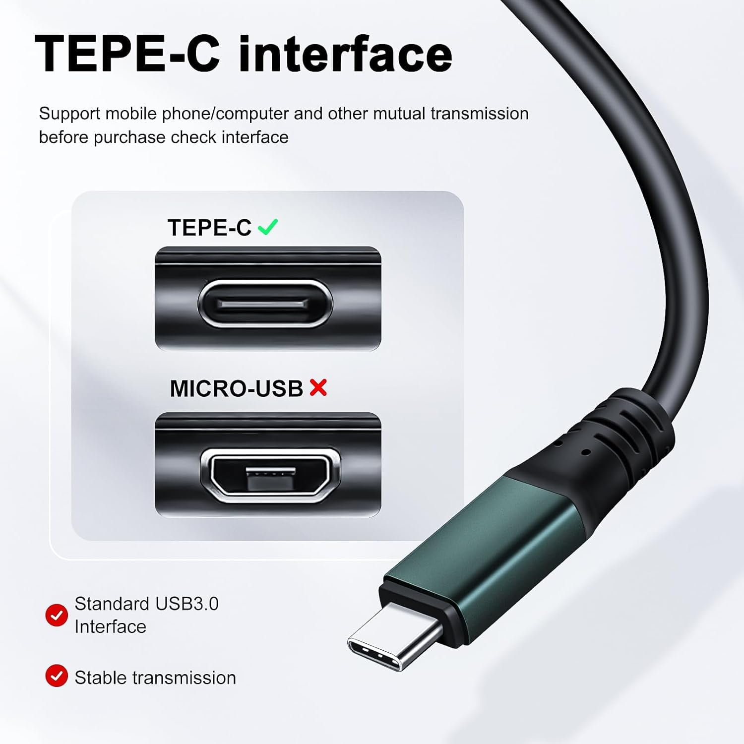 SHILIU-15Ft Link Cable for PC VR Compatible with Oculus/Quest 3S/3/2/1 ...