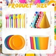 SHILIU-180 Pcs Kids Birthday Party Supplies Serves 30 Include Birthday ...