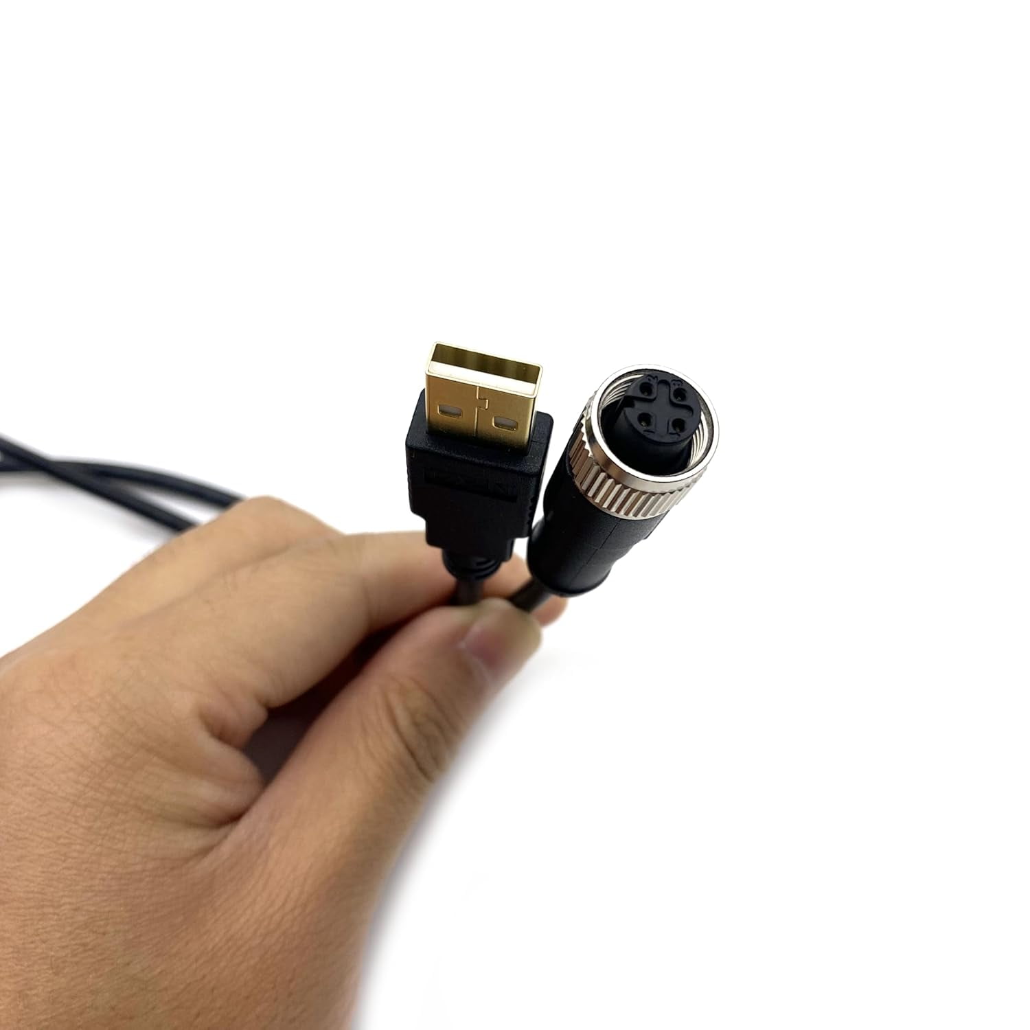 SHILIU-1Meter M12 4 Pins to USB Cable, Female to USB Male Connector ...