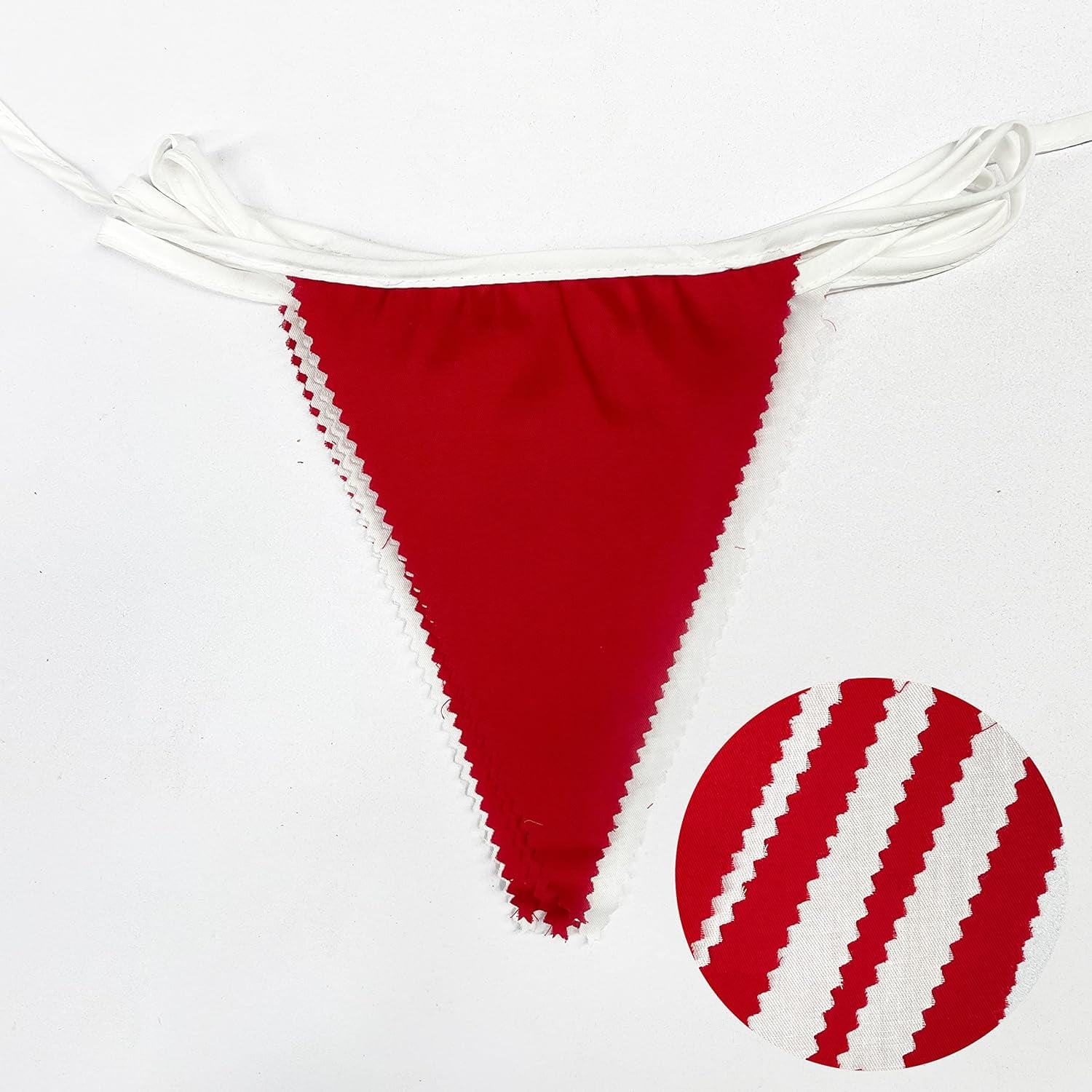 SHILIU-32Ft Red White Pennant Banner Fabric Triangle Flag Bunting ...