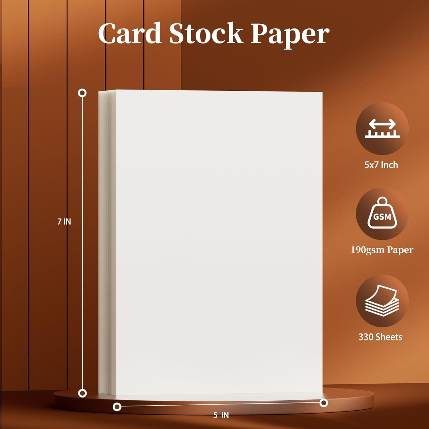 SHILIU-330 Sheets of Cardstock 5 x 7, Heavyweight Cover Cardstock ...