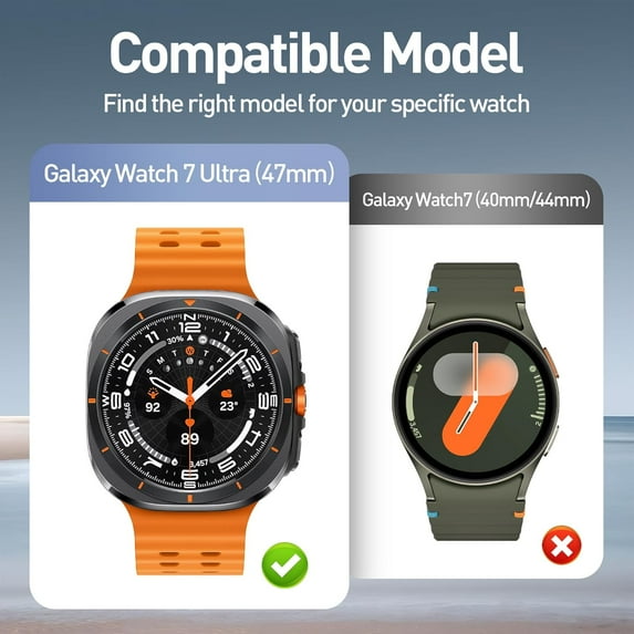 SHILIU-4-Pack for Samsung Galaxy Watch 7/8 Ultra 47mm (2024/2025 ...