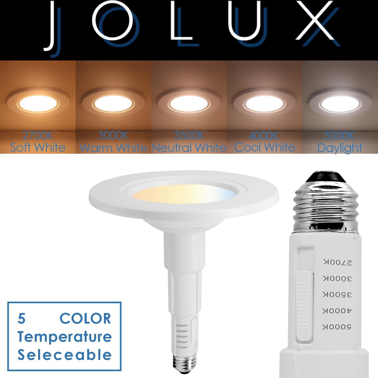 SHILIU-5/6 Inch 5CCT LED Can Lights Adjustable LED Can Lights Retrofit ...