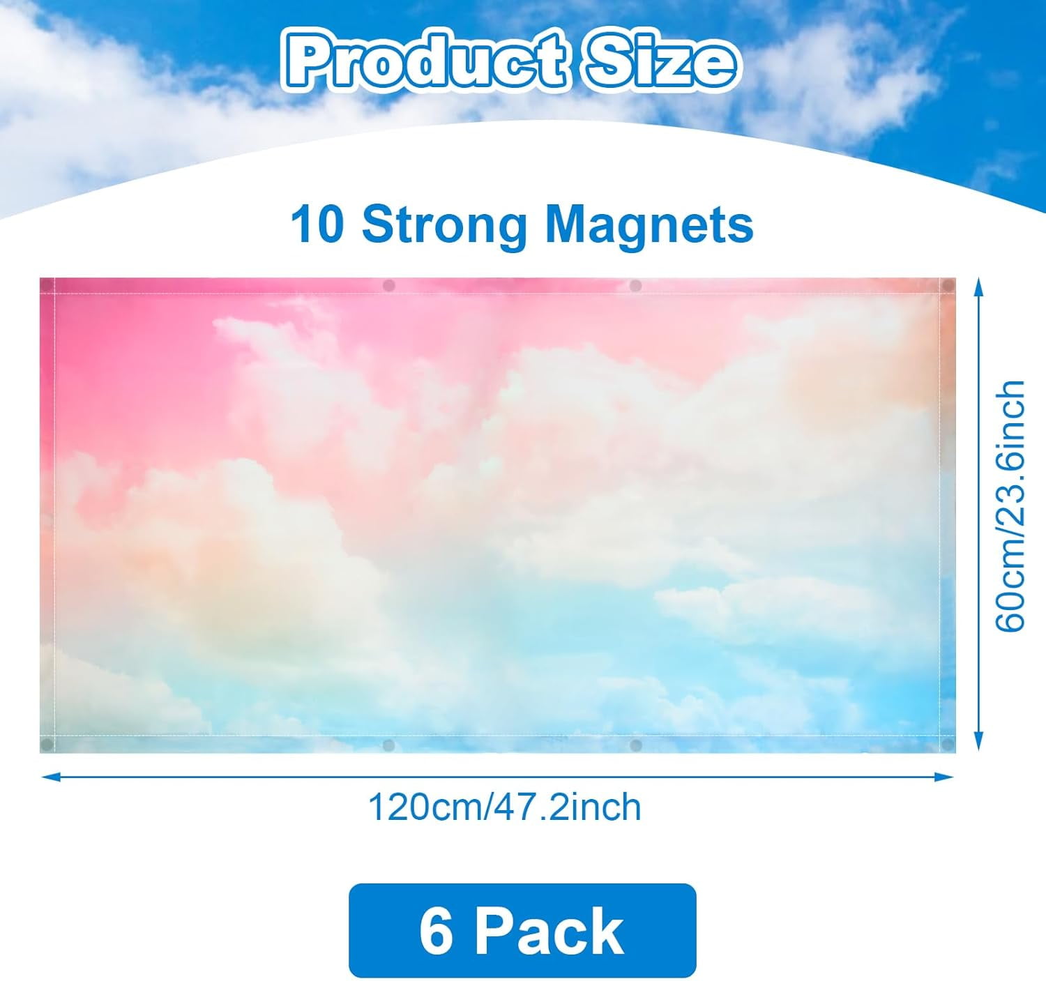 SHILIU-6 Pack 4 x 2 ft Fluorescent Light Covers for Ceiling Lights ...