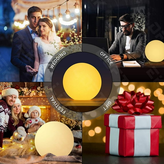 SHILIU-6-inch LED Light Ball: Nursery Night Light with Remote Control ...