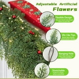 SHILIU-6ft Artificial Christmas GarlandReal Touch Pine Garland-Cedar ...
