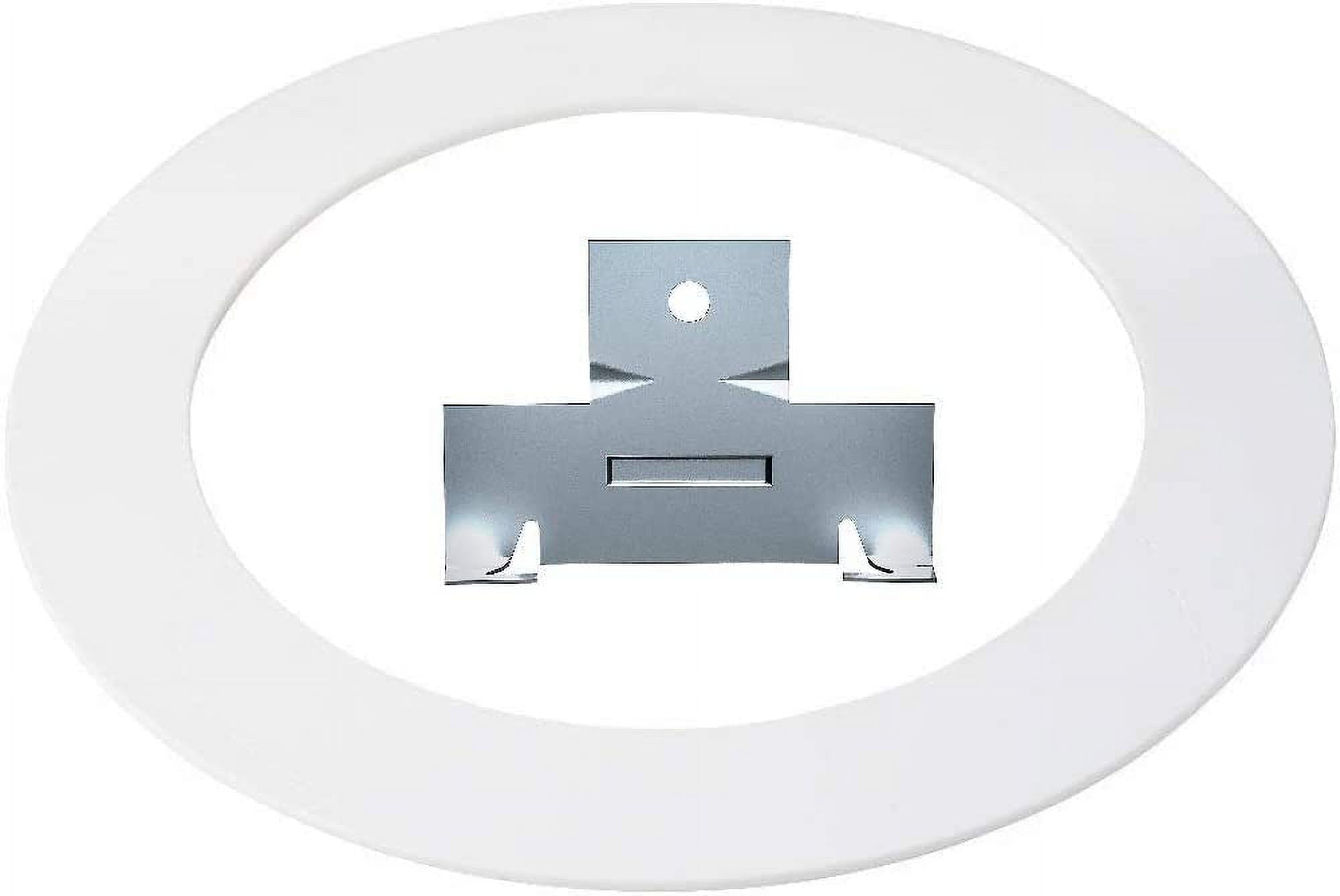 SHILIU-8 Pack White Plastic Trim Ring 8.6 Inch Diameter and 8 Pairs of ...