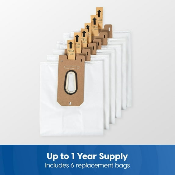 SHILIU-952546 Bagged Upright Replacement Dust Bags, Pack of 6, for ...