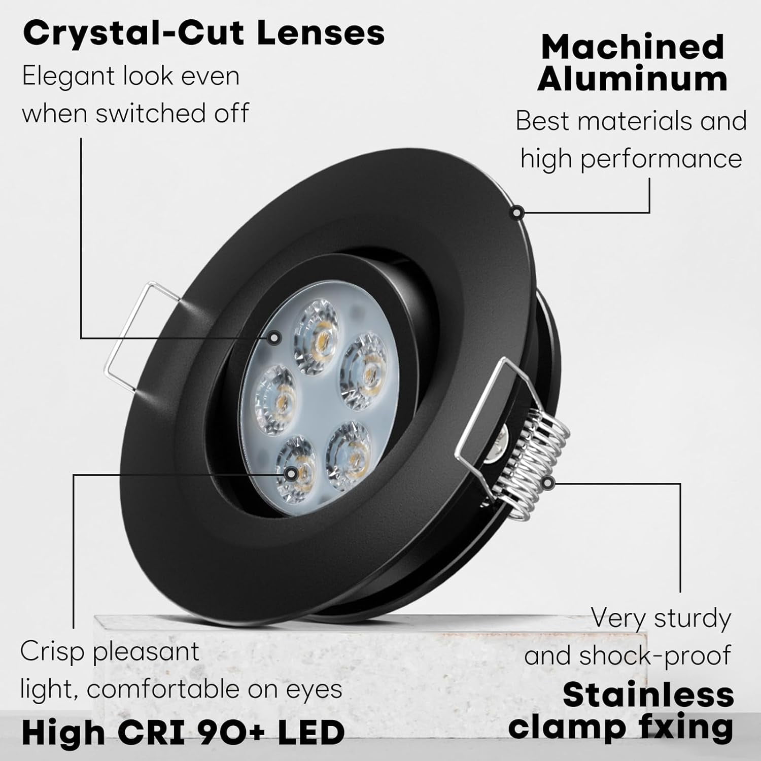 SHILIU-Acegoo Swivel RV Light Recessed Puck Light 12V LED Spotlight RV ...