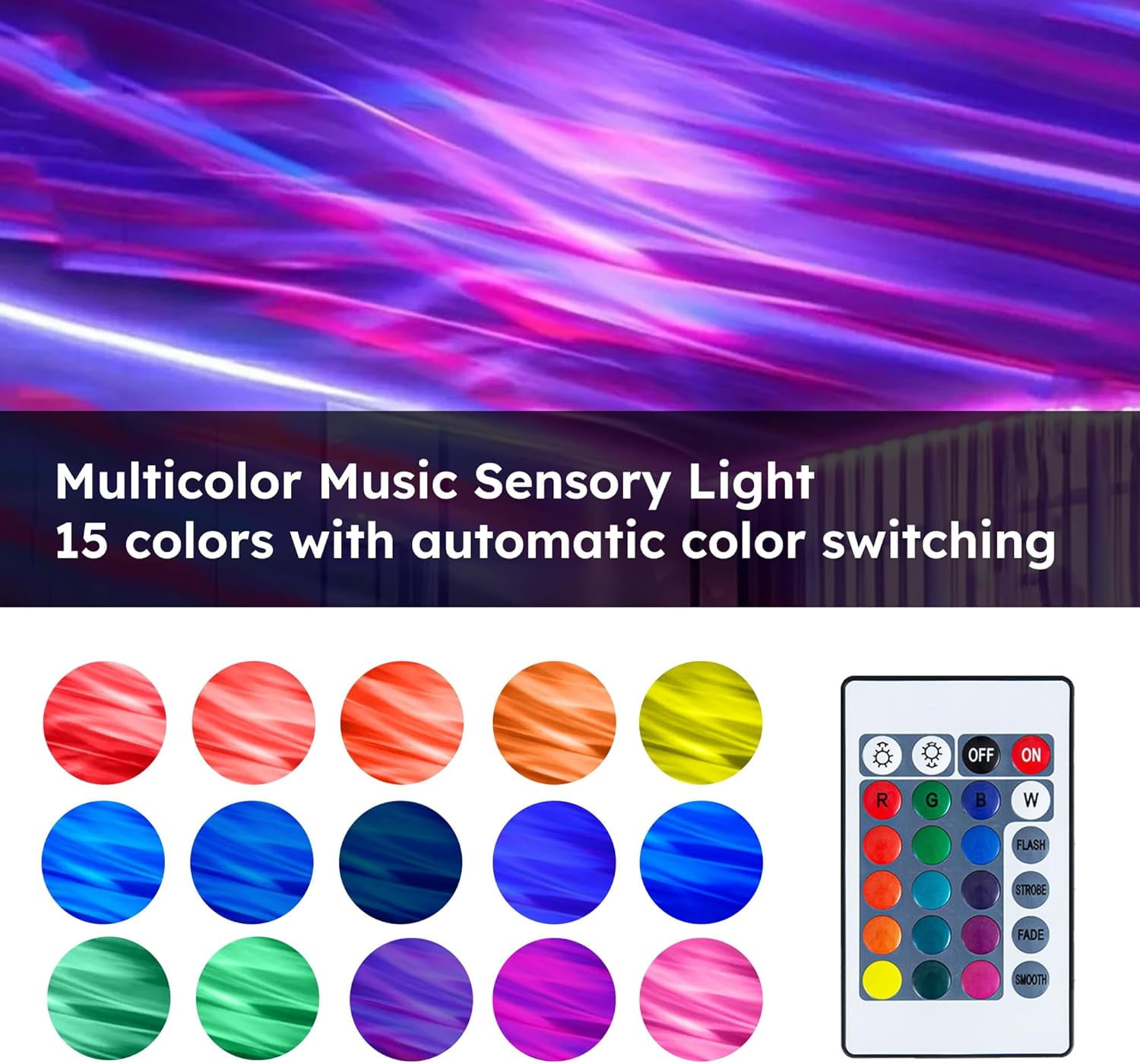 SHILIU-Calming Sensory Lights Projector for Autism & Anxiety Relief ...