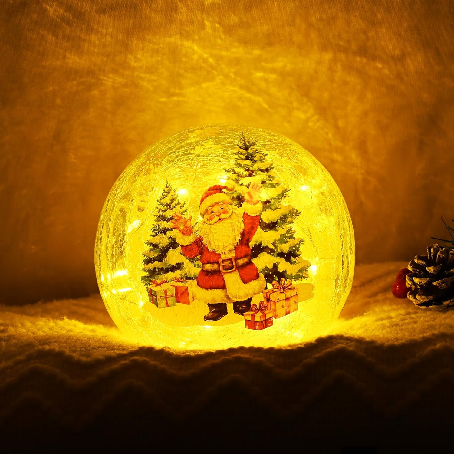 SHILIU-Christmas Decorations Indoor, 5.9" Light Up Christmas Tree ...