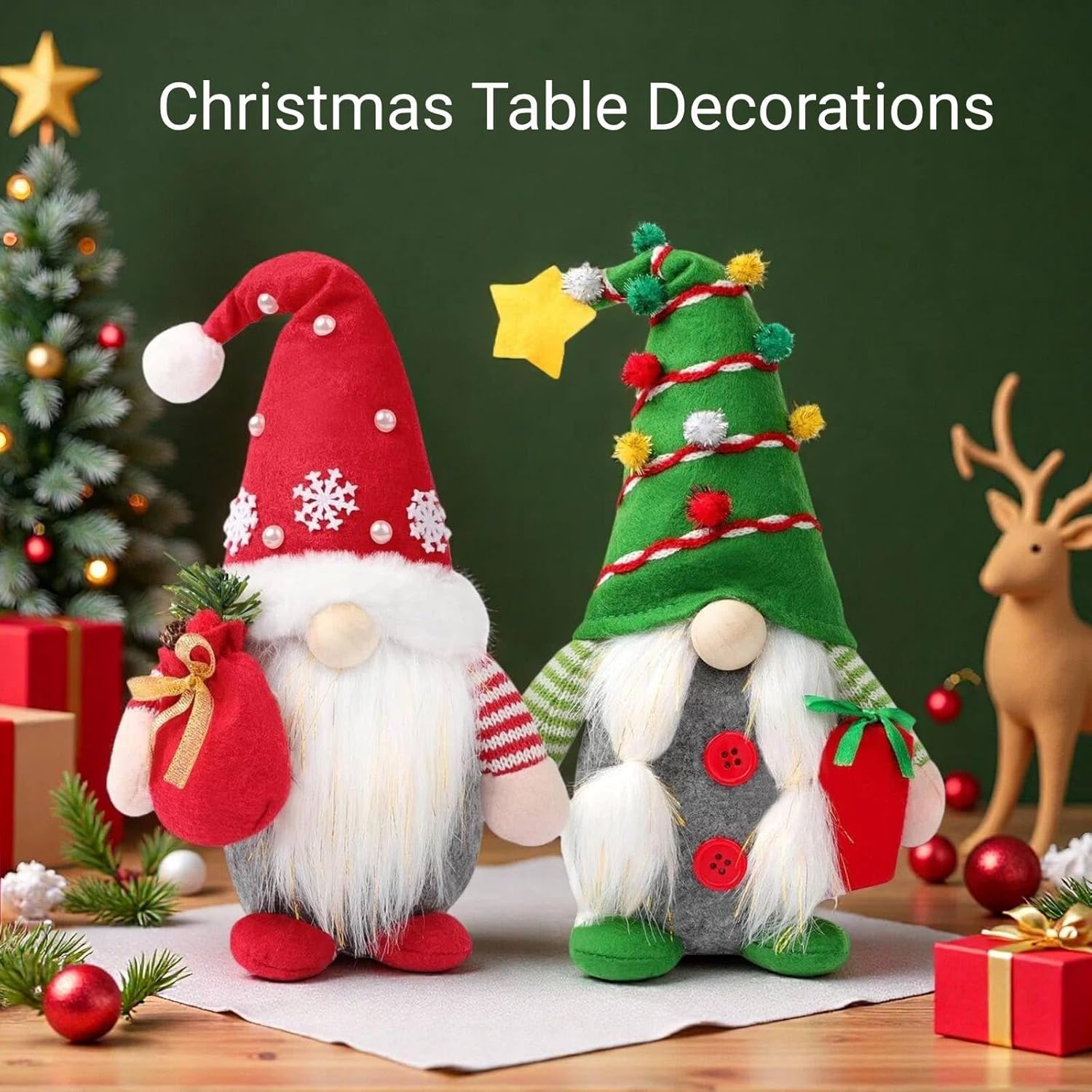 SHILIU-Christmas Gnomes Plush Decoration,Gnome Plush Christmas ...