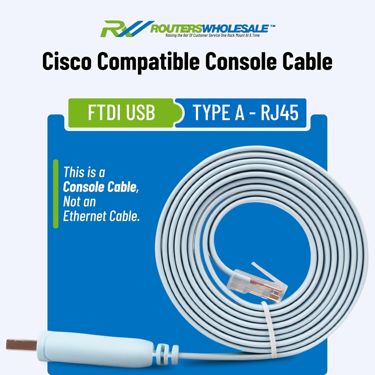 SHILIU-Cisco Compatible Console Cable 6ft, FTDI USB Type-A to RJ45 ...