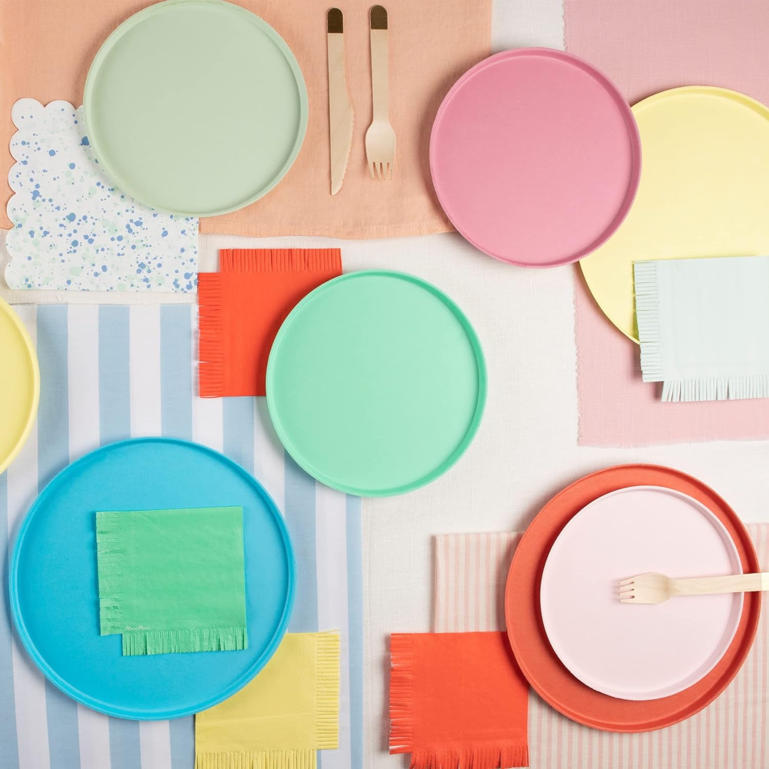 SHILIU-Compostable Party Plates, Pack of 8 Plates for Parties and ...