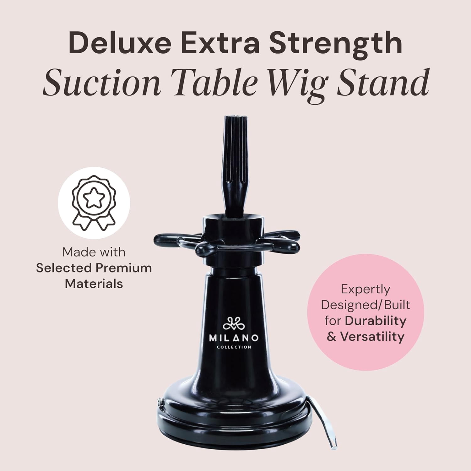 SHILIU-Deluxe Premium Suction Table Stand - Black for Wig and Mannequin ...