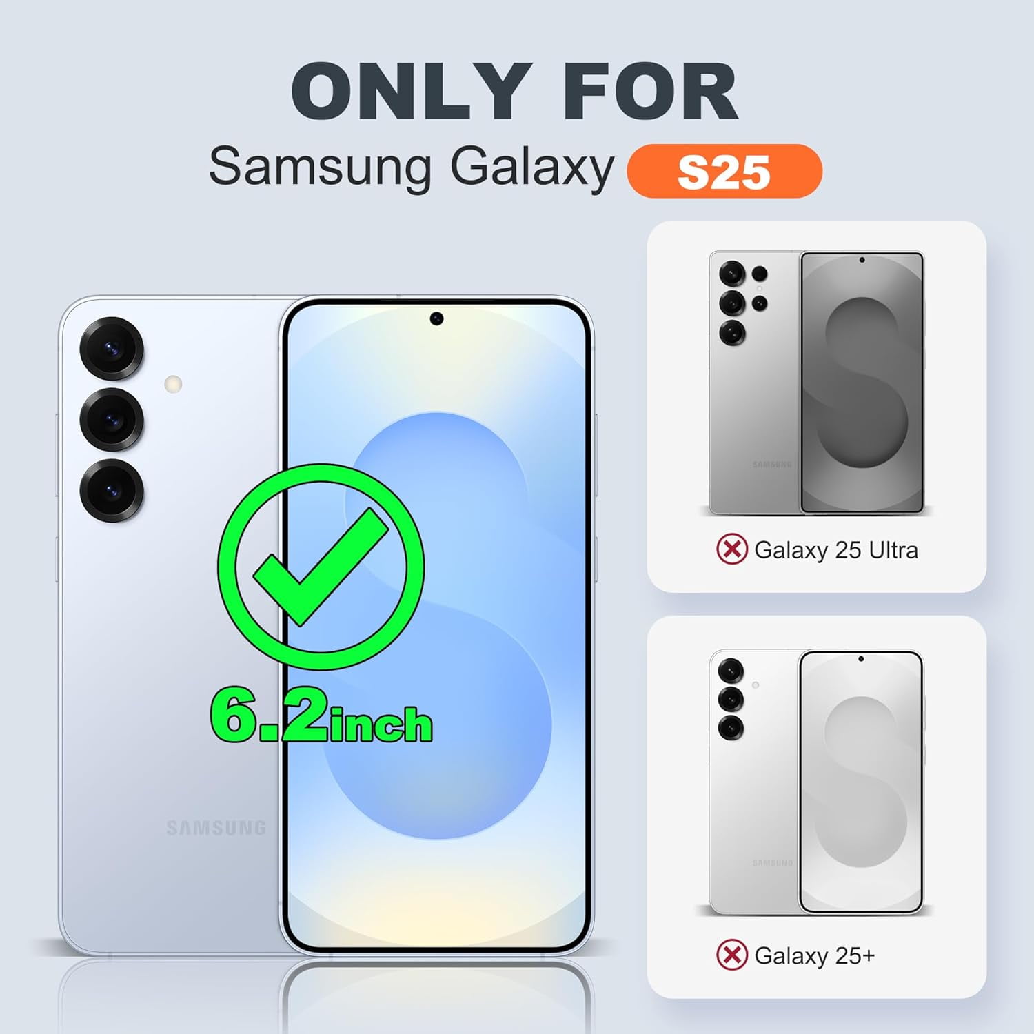 SHILIU-Designed for Samsung Galaxy S25 6.2'' with Magnetic Ring Stand ...